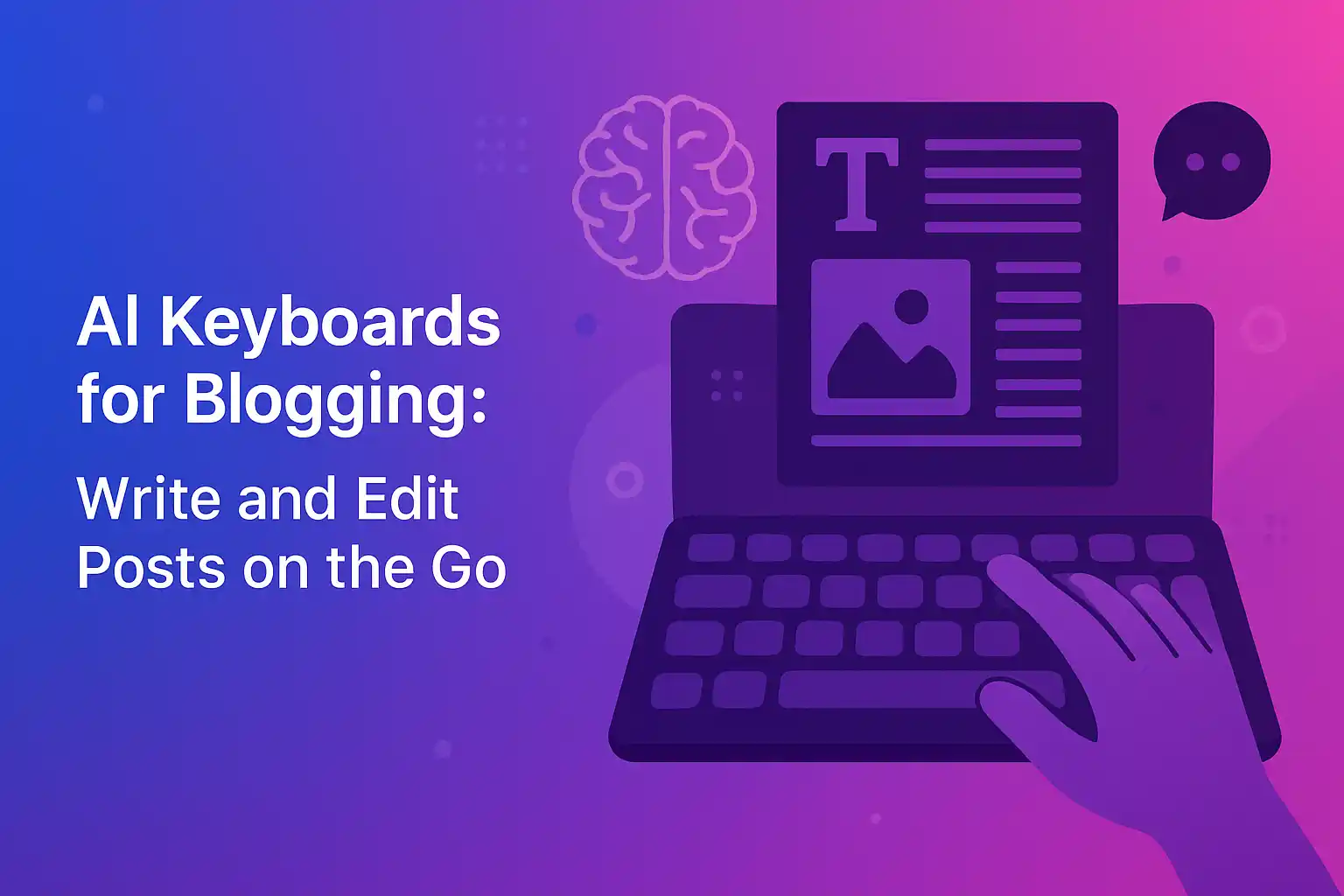 AI Keyboards for Blogging: Write and Edit Posts on the Go