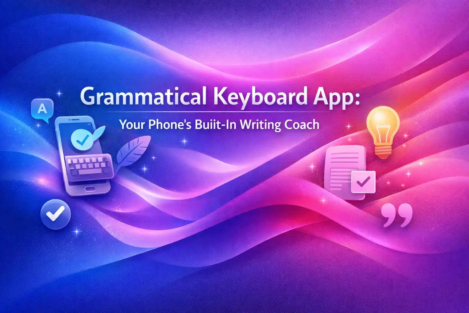 Grammatical Keyboard App: Your Phone's Built-In Writing Coach