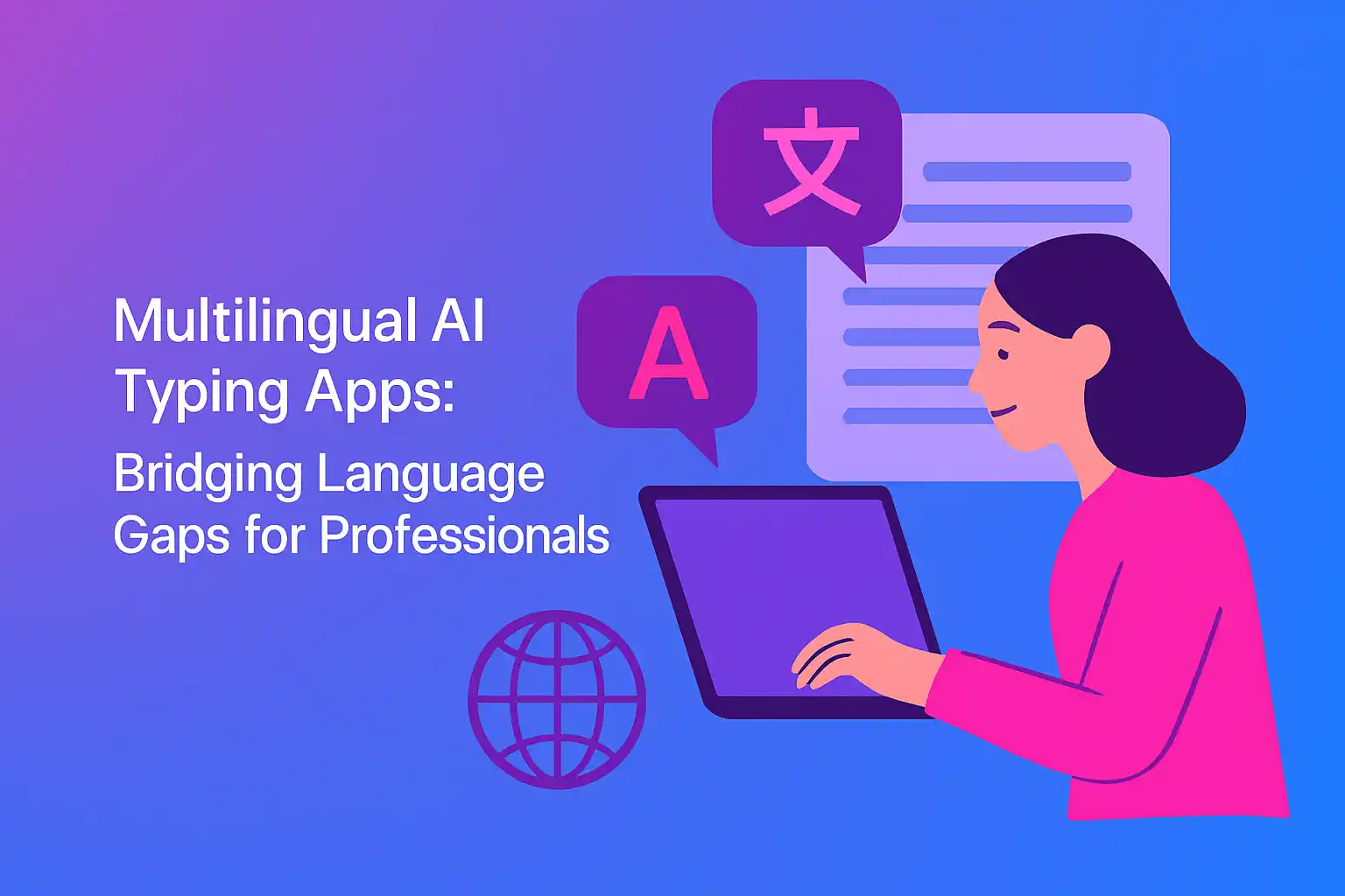 Multilingual AI Typing Apps: Bridging Language Gaps for Professionals