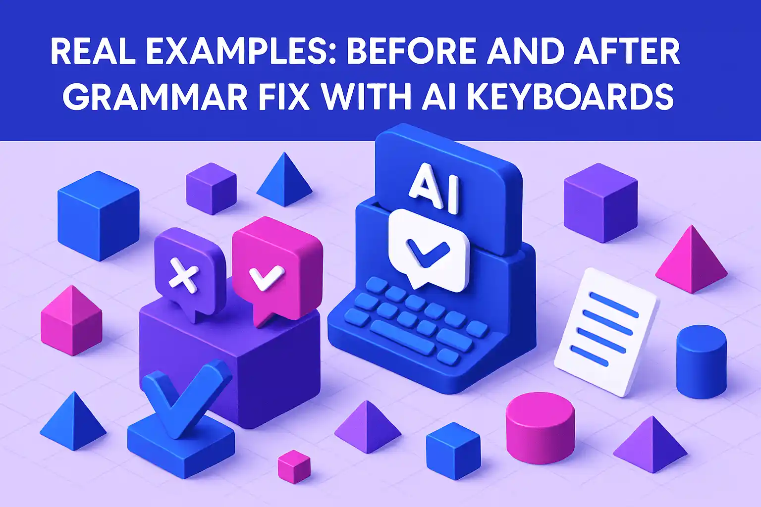 Real Examples: Before and After Grammar Fix With AI Keyboards